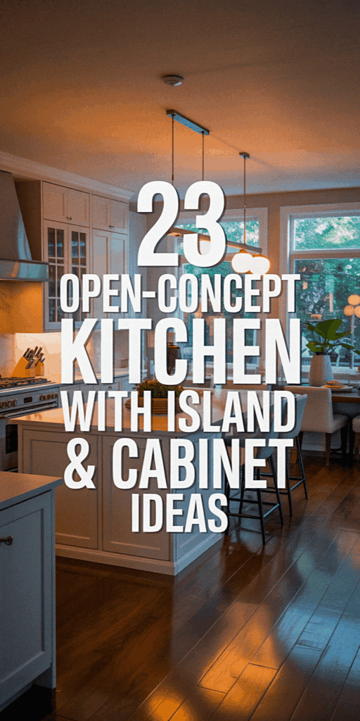23 Open-Concept Kitchen With Island & Cabinet Ideas