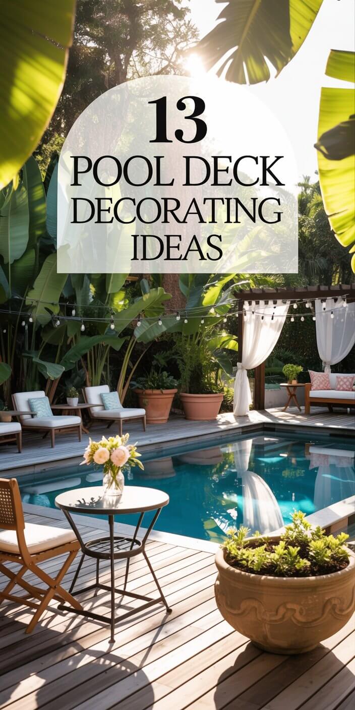 13 Pool Deck Decorating Ideas