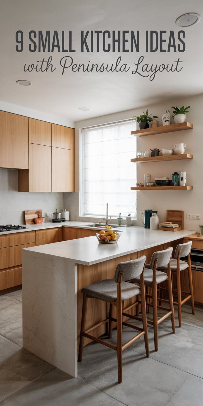 9 Small Kitchen Ideas With Peninsula Layout